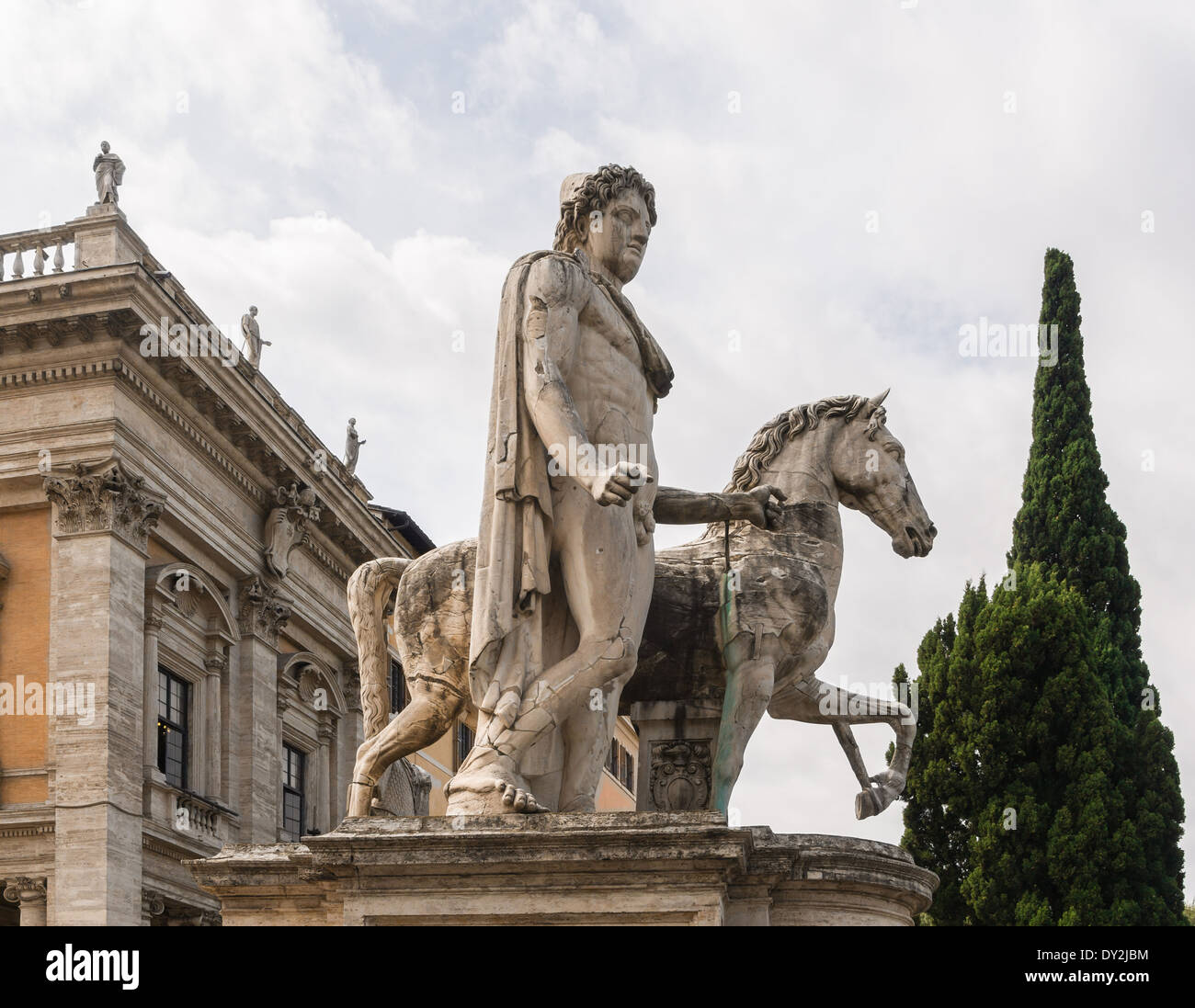 The Capitoline Dioscuri. Pollux. 4th-century CE. Rome, Iraly Stock ...