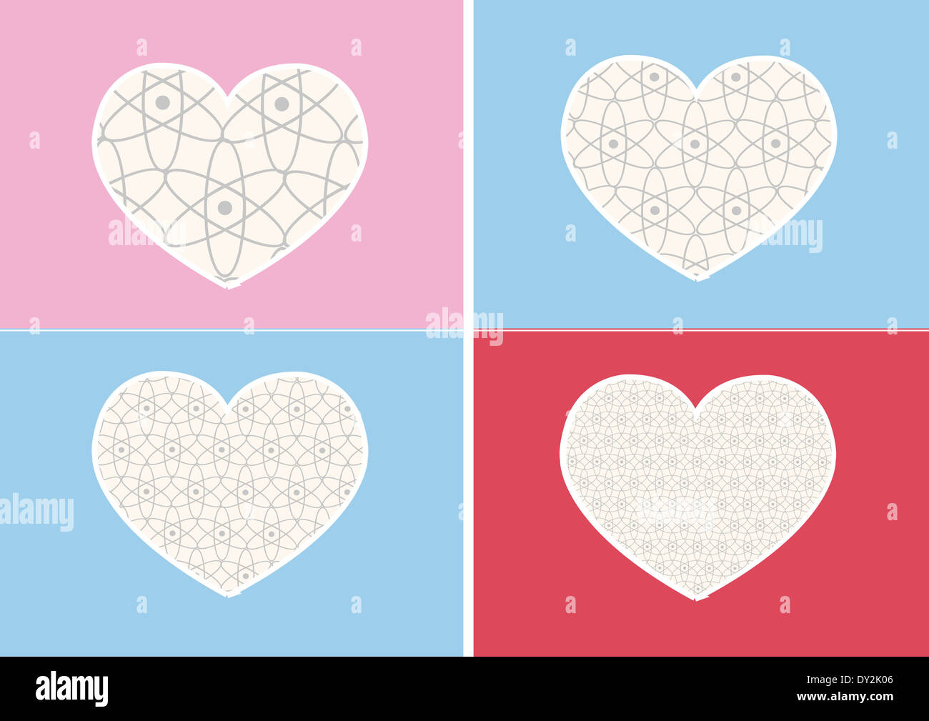Heart Icon and Hearts symbol lines abstract idea design Stock Photo - Alamy