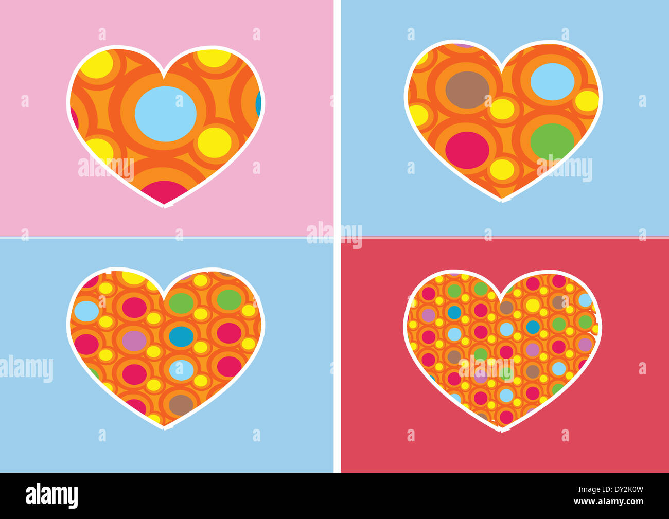 Heart Icon and Hearts symbol lines abstract idea design Stock Photo - Alamy