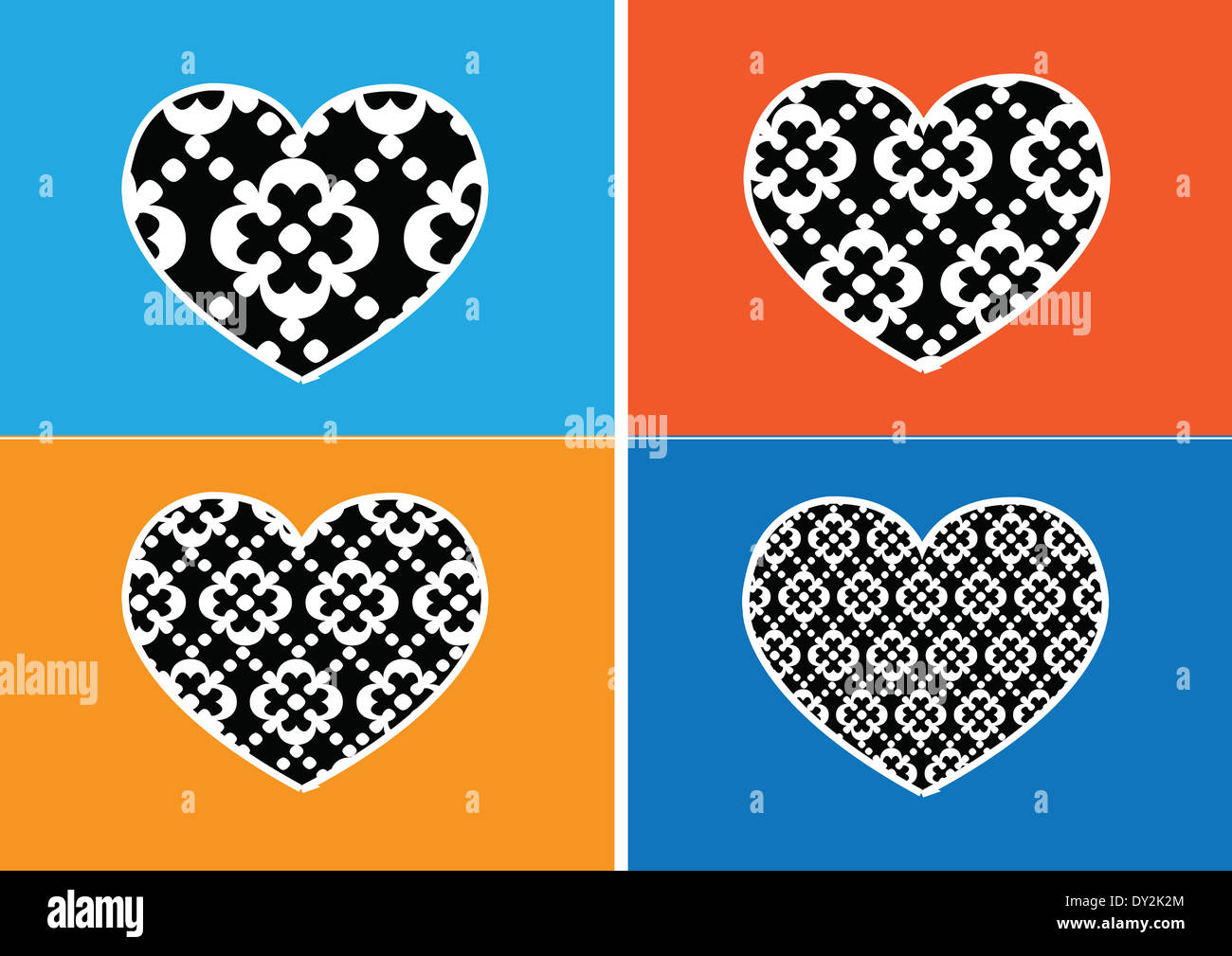 Heart Icon and Hearts symbol lines abstract idea design Stock Photo - Alamy