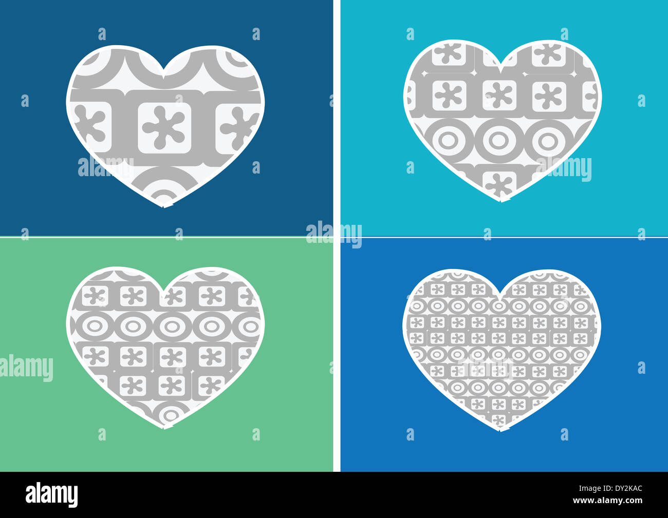 Heart Icon and Hearts symbol lines abstract idea design Stock Photo - Alamy