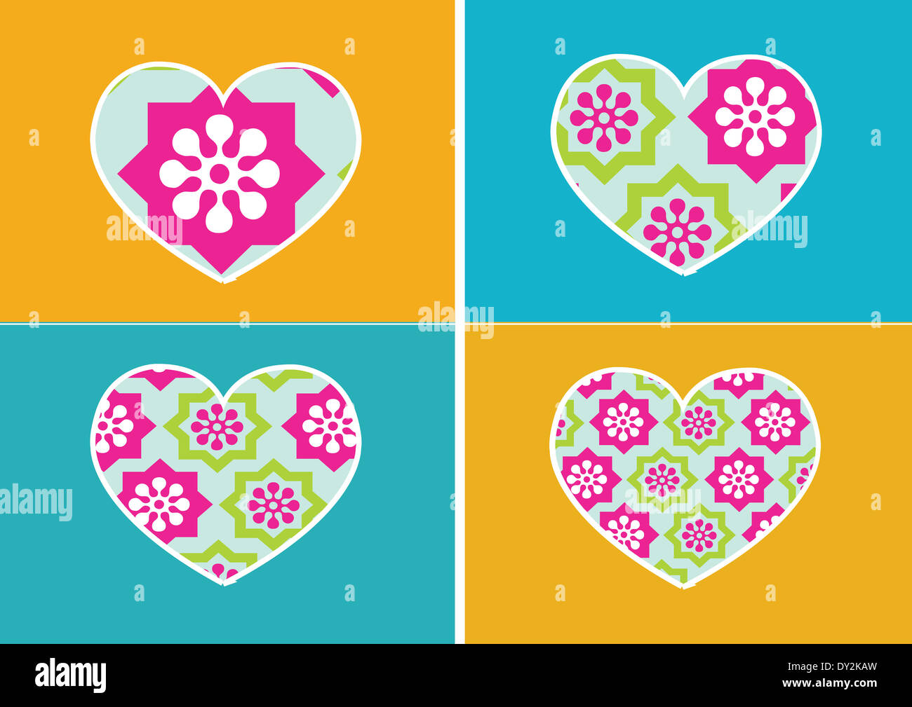 Heart Icon and Hearts symbol lines abstract idea design Stock Photo - Alamy