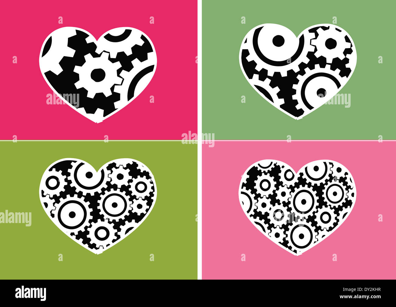 Heart Icon and Hearts symbol lines abstract idea design Stock Photo - Alamy