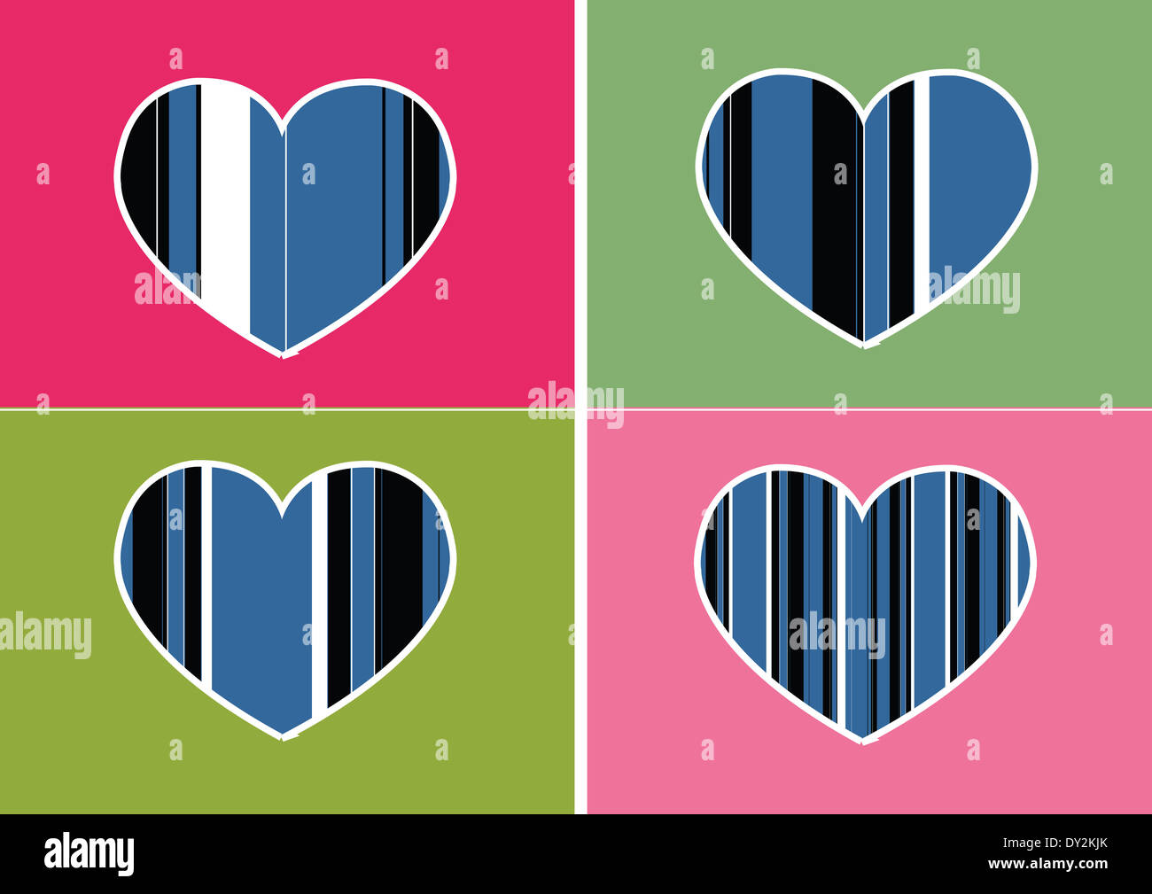 Heart Icon and Hearts symbol lines abstract idea design Stock Photo - Alamy