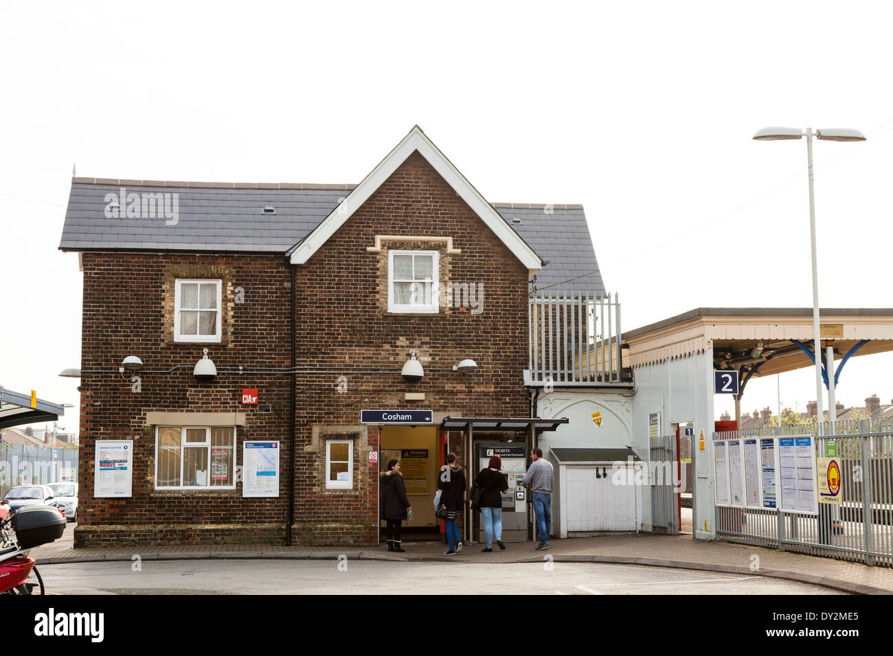 Cosham Railway Station ticket office exterior Stock Photo - Alamy