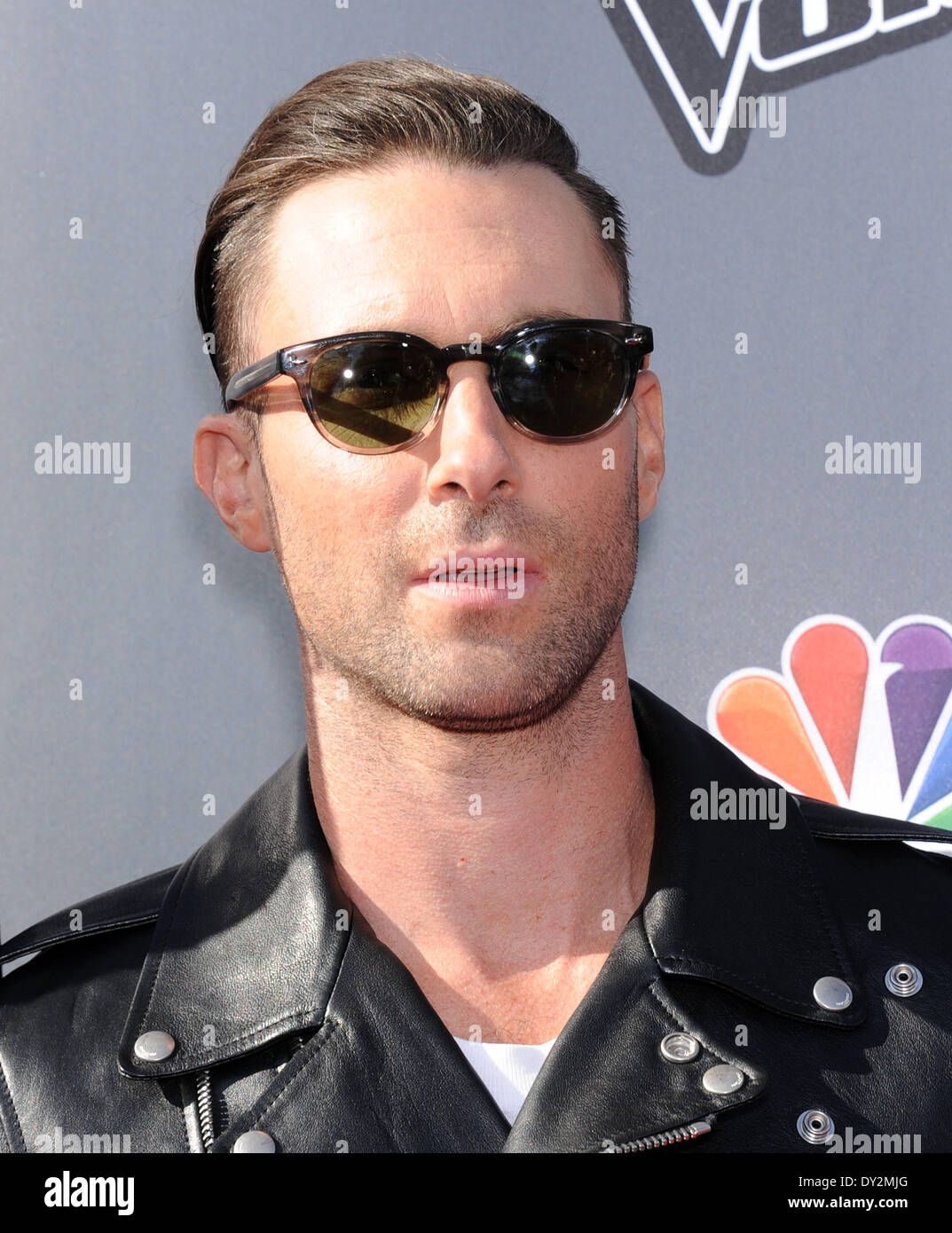 Hollywood, California, USA. 3rd Apr, 2014. ADAM LEVINE arrives for the ...