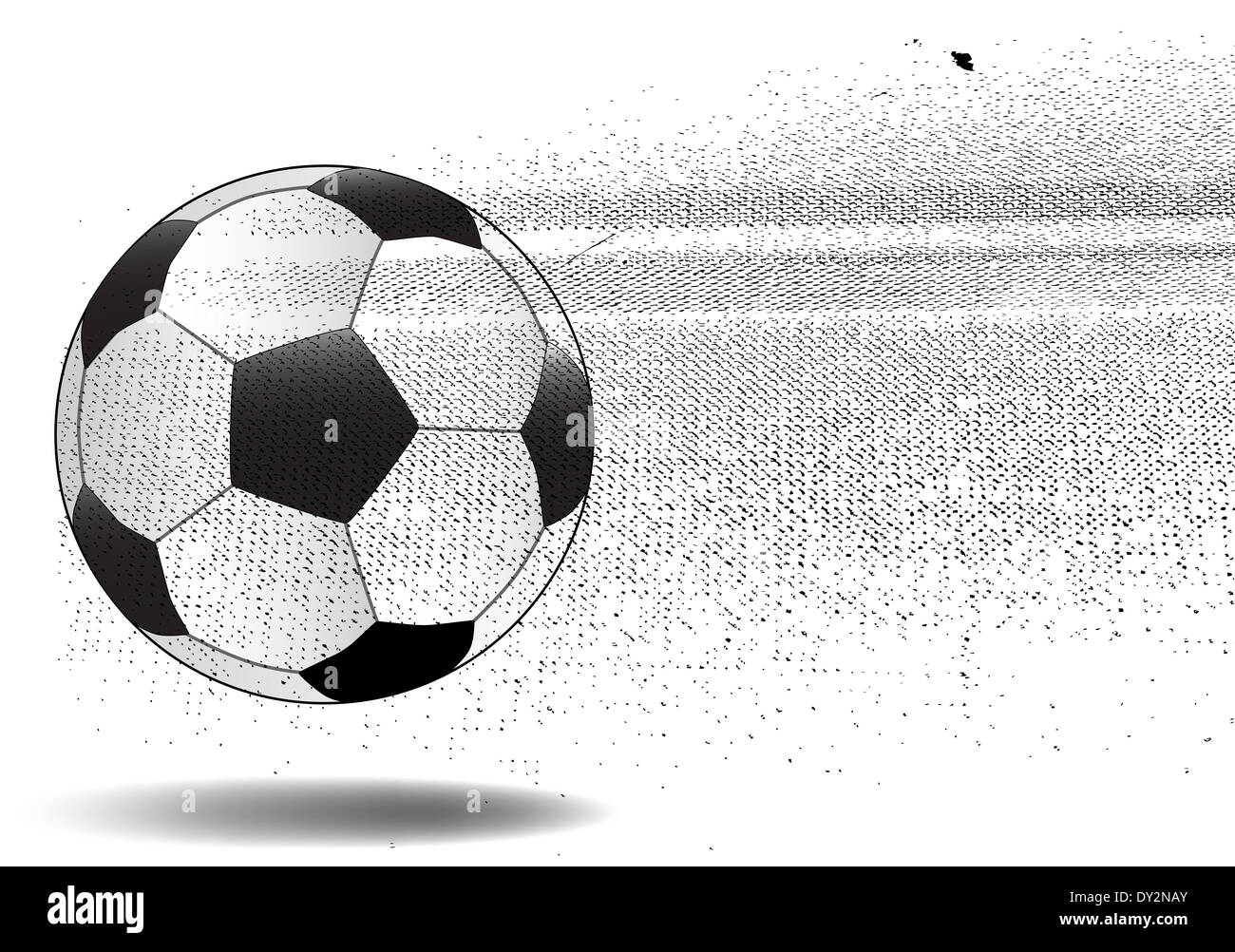 A typical moving soccer football isolated over a white background Stock ...