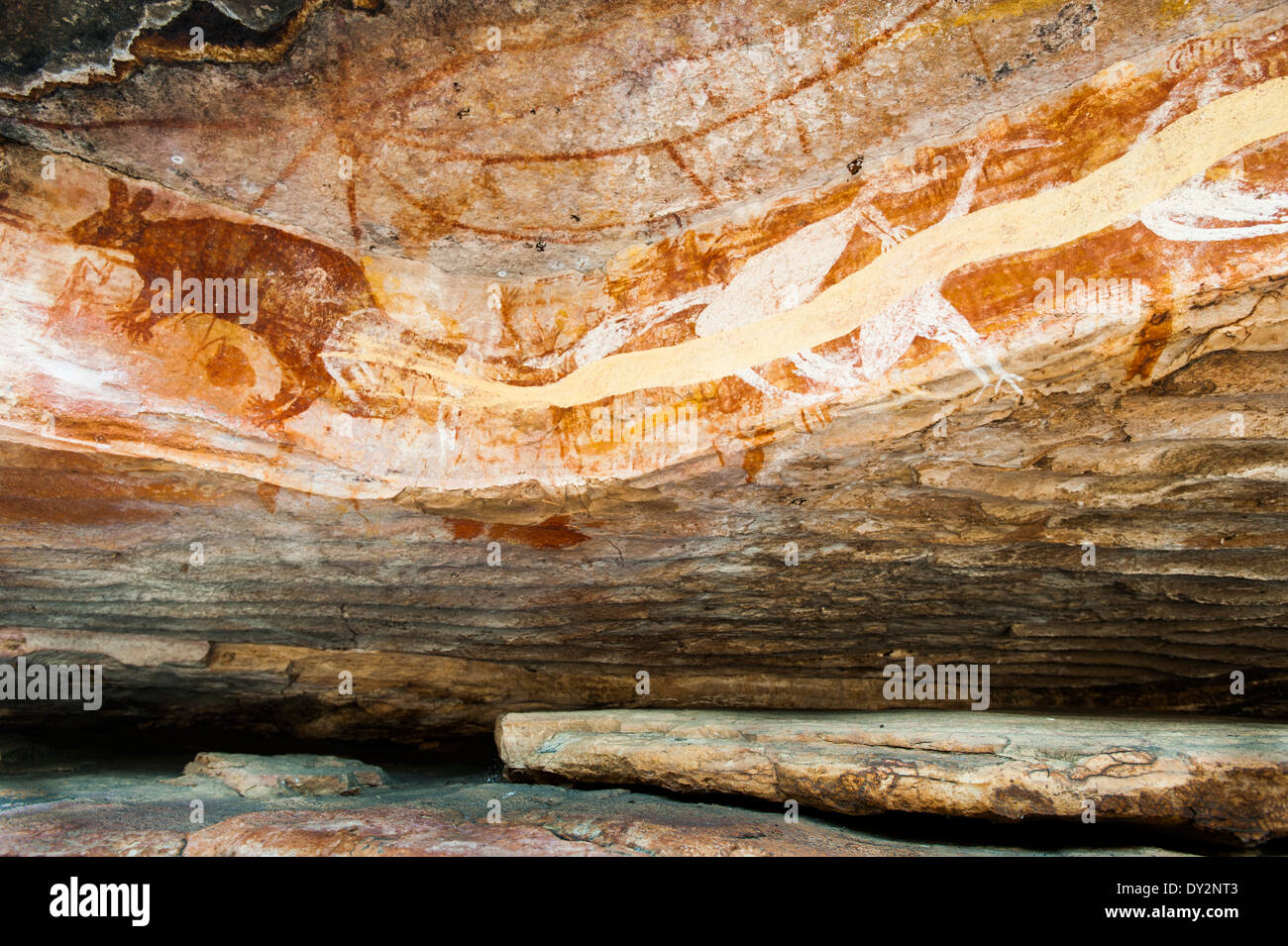 Rock art, Warddeken Indigenous Protected Area, Australia Stock Photo ...