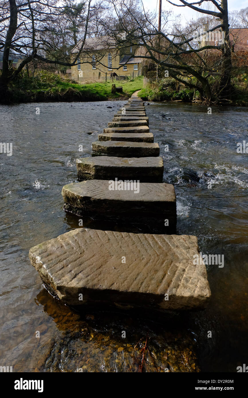 Stepping stones across a river hi-res stock photography and images - Alamy