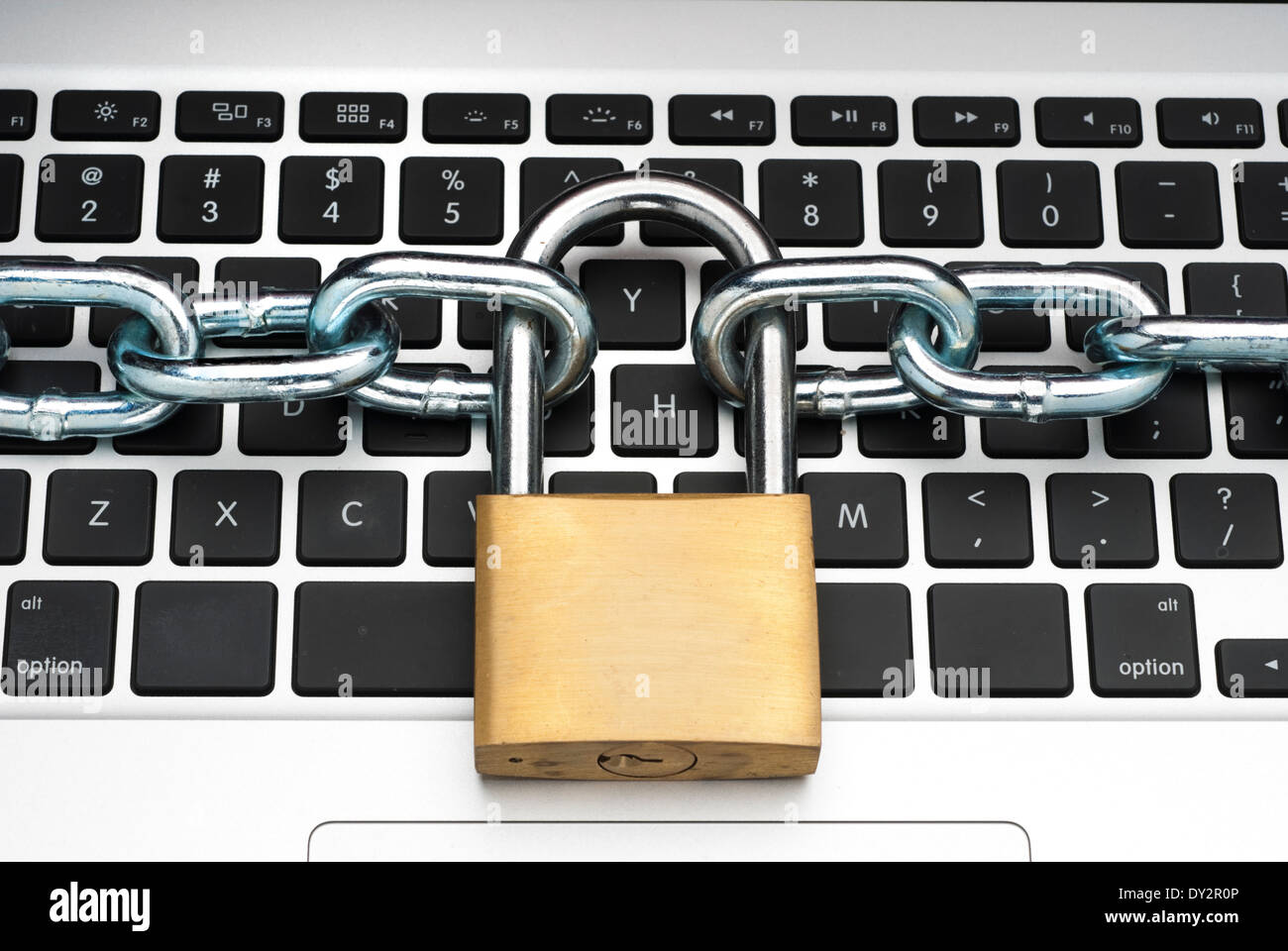 Computer and internet access security illustrated by a padlock and ...