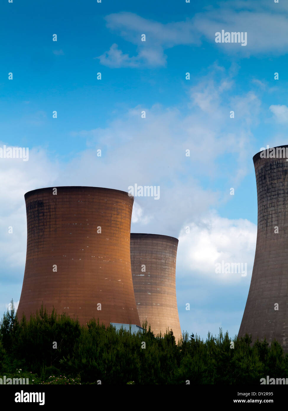 Cooling towers at Rugeley B coal fired power station Staffordshire ...
