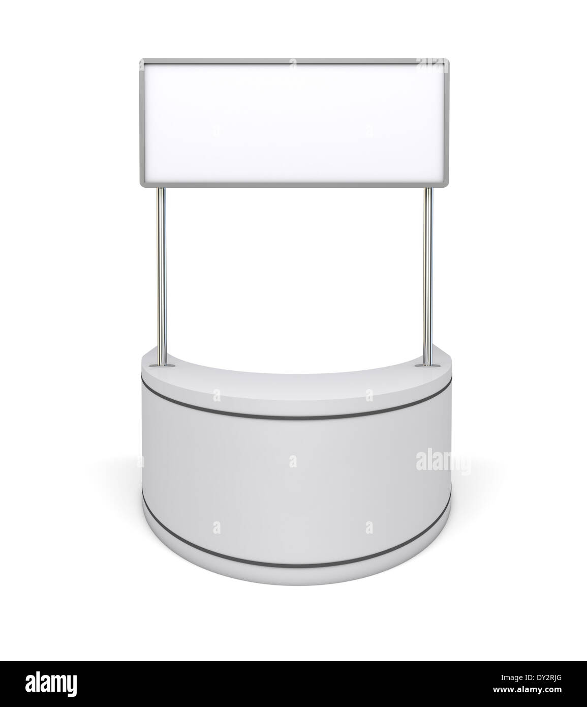 Template promotion kiosk - 3d rendering on white background Stock Photo ...