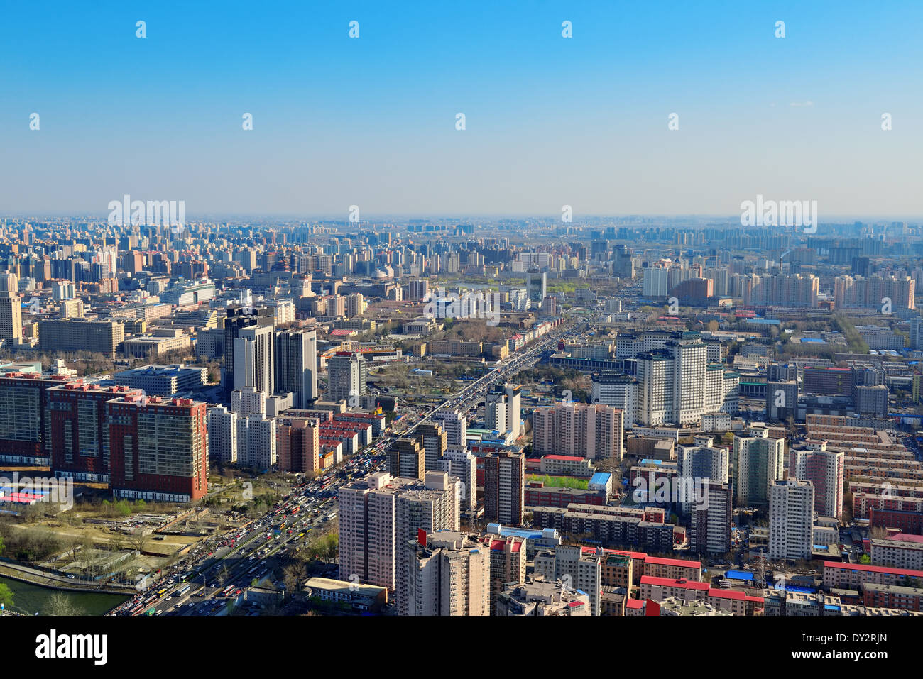 Beijing city aerial view with urban buildings Stock Photo: 68289277 - Alamy