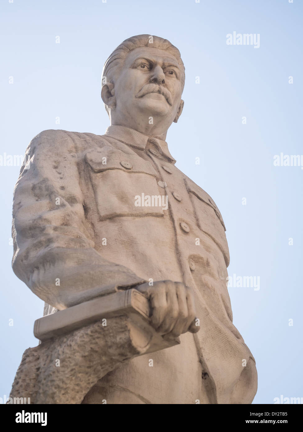 Monument of Stalin on front of the Museum of Stalin in Gori, Georgia ...