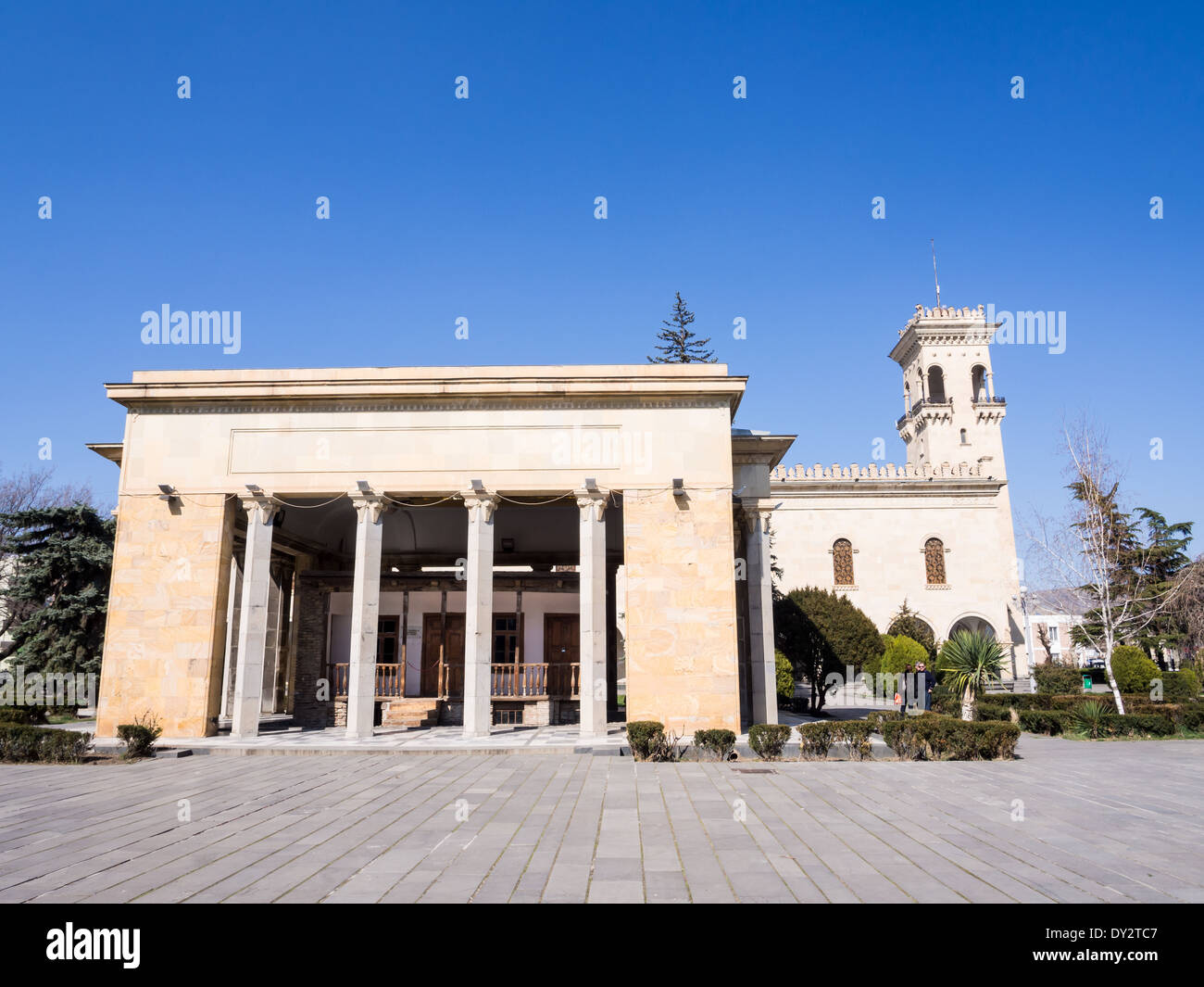 House of Stalin in front of the museum of Stalin in his birthplace Gori ...