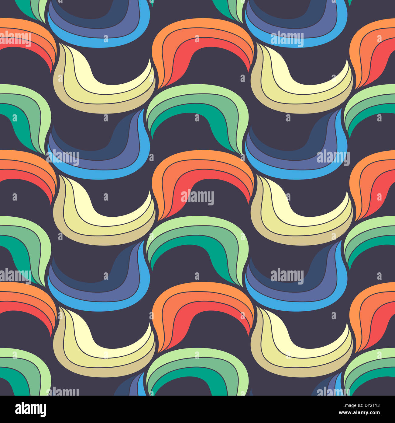 Seamless wave pattern, vector background Stock Photo - Alamy
