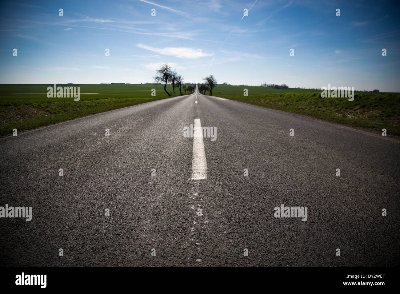 This is a street to the horizon Stock Photo - Alamy