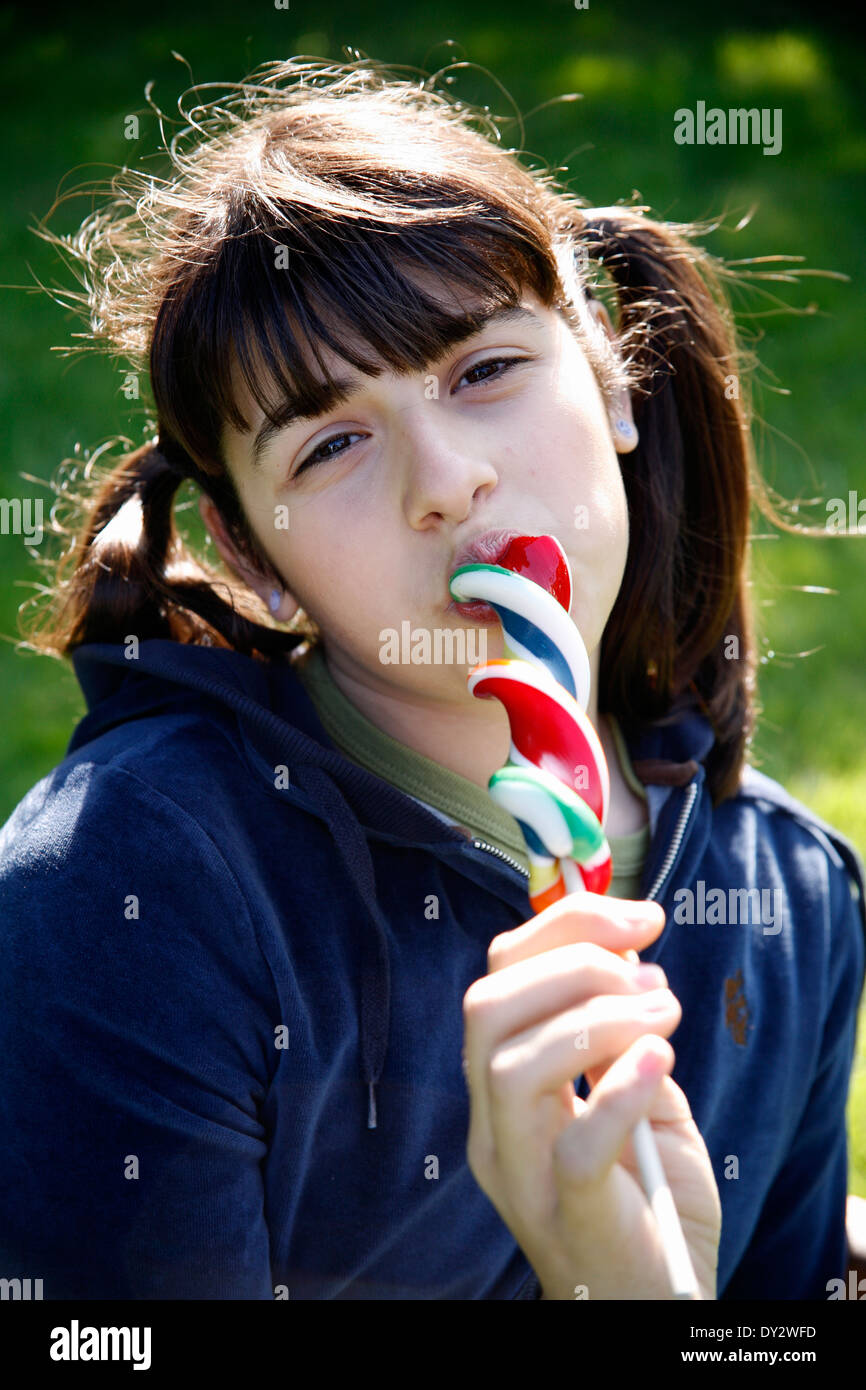 Girl Sucking Lollipop