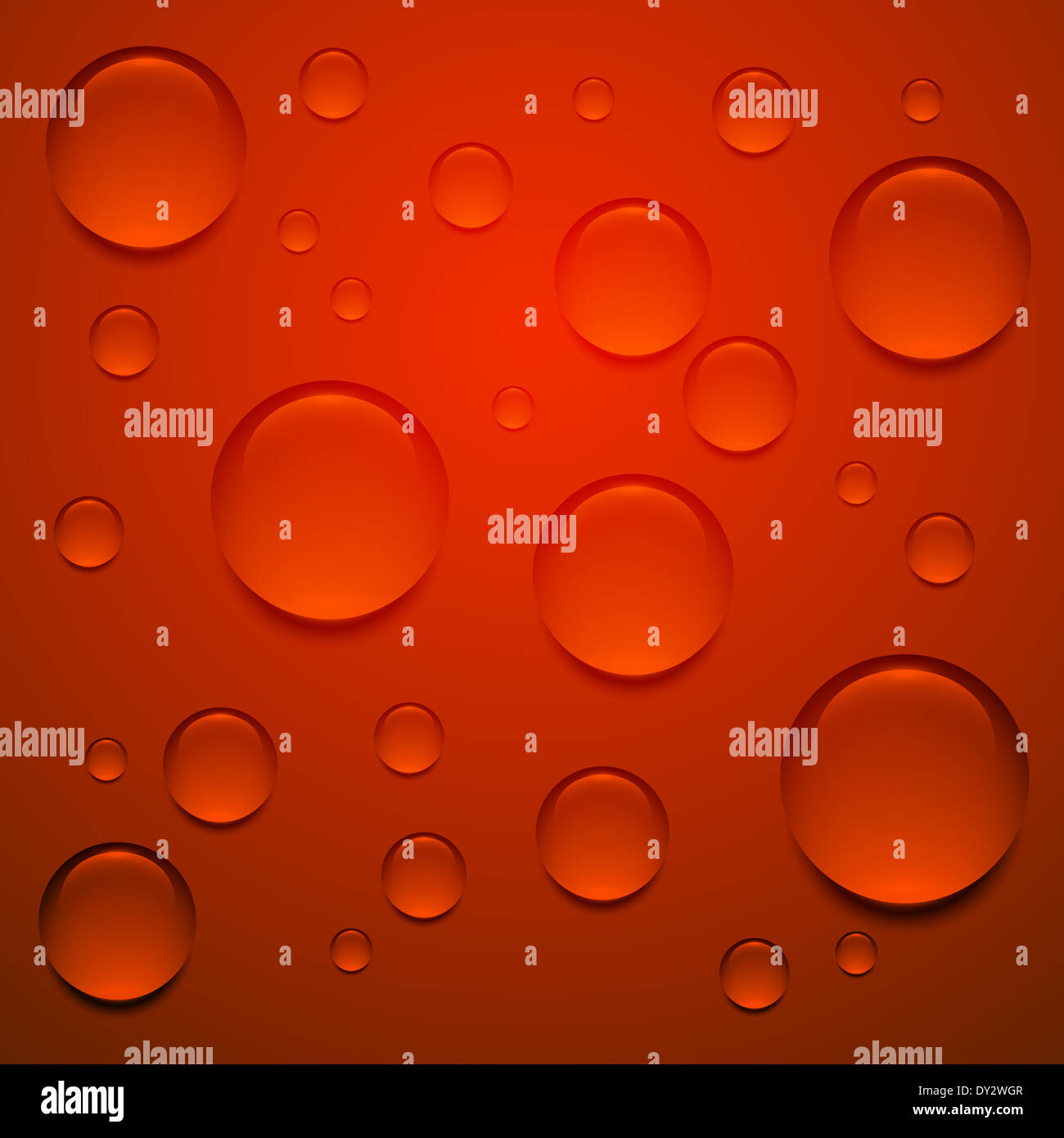 Transparent drop on red surface, background Stock Photo - Alamy