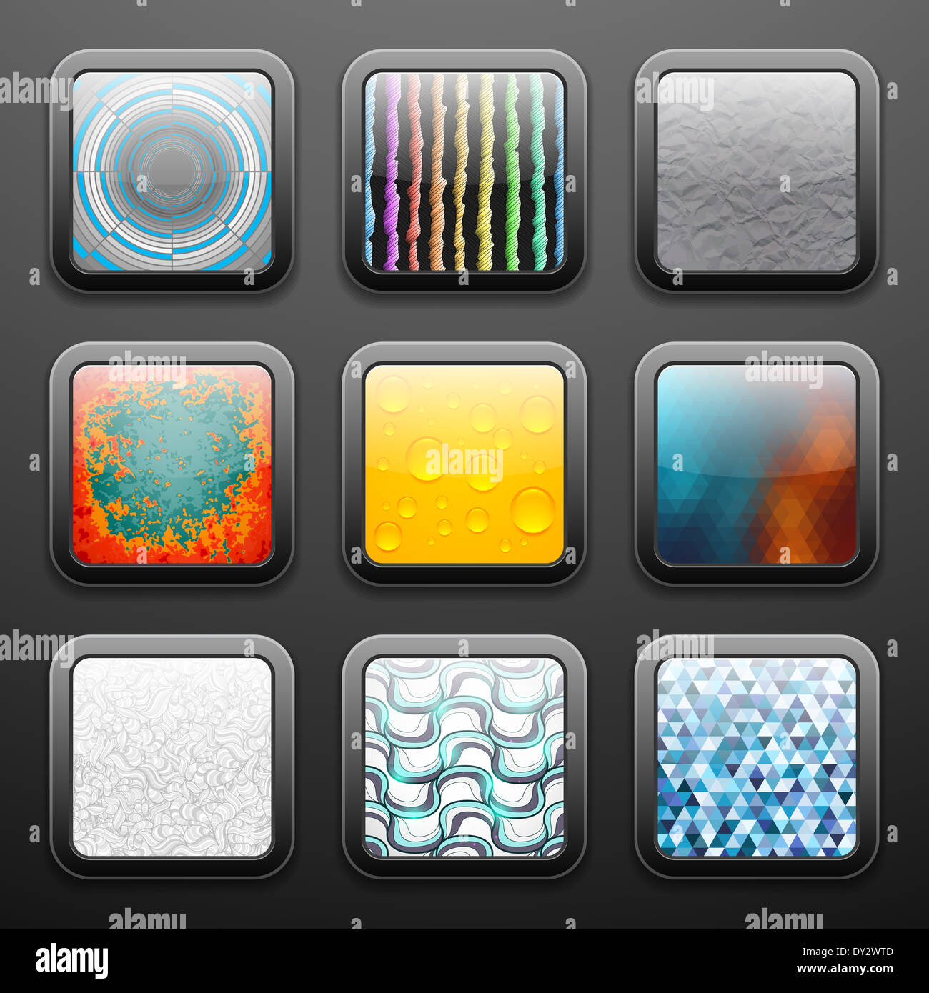 Editable phone icon set hi-res stock photography and images - Alamy