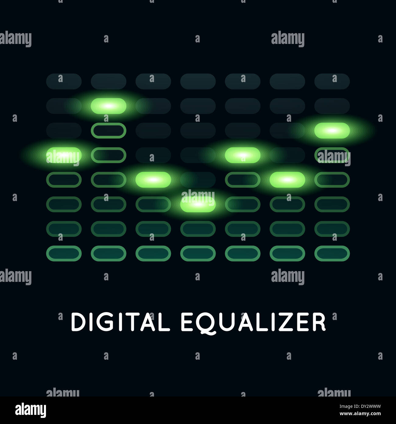 Digital audio equalizer color bar hi-res stock photography and images ...