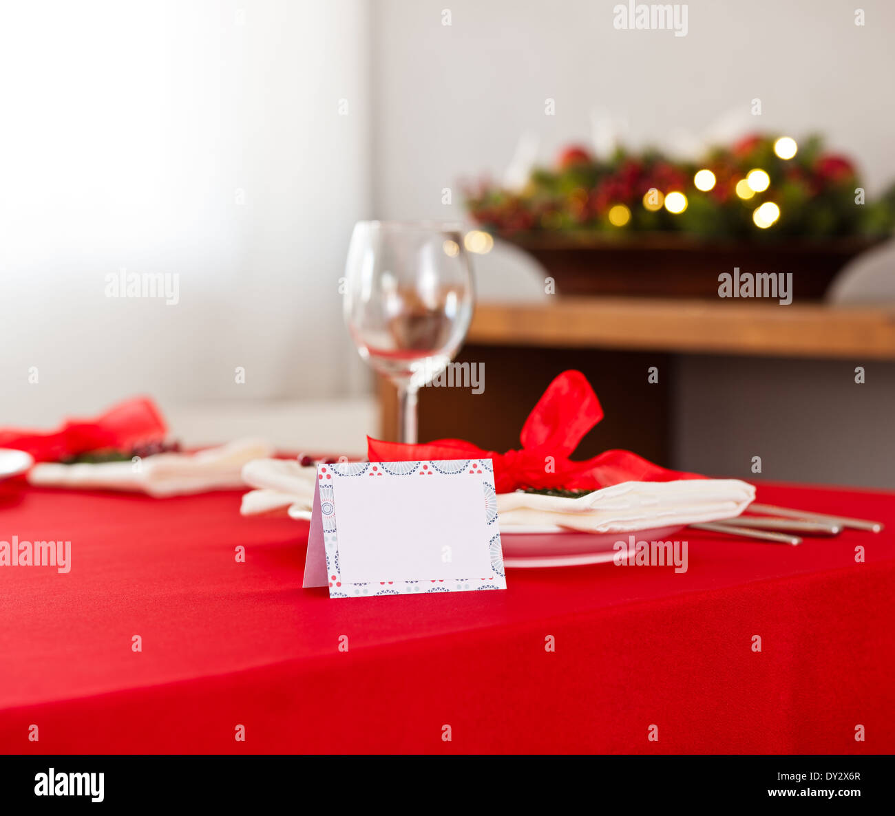 christmas-dinner-table-setting-with-name-card-in-red-stock-photo-alamy