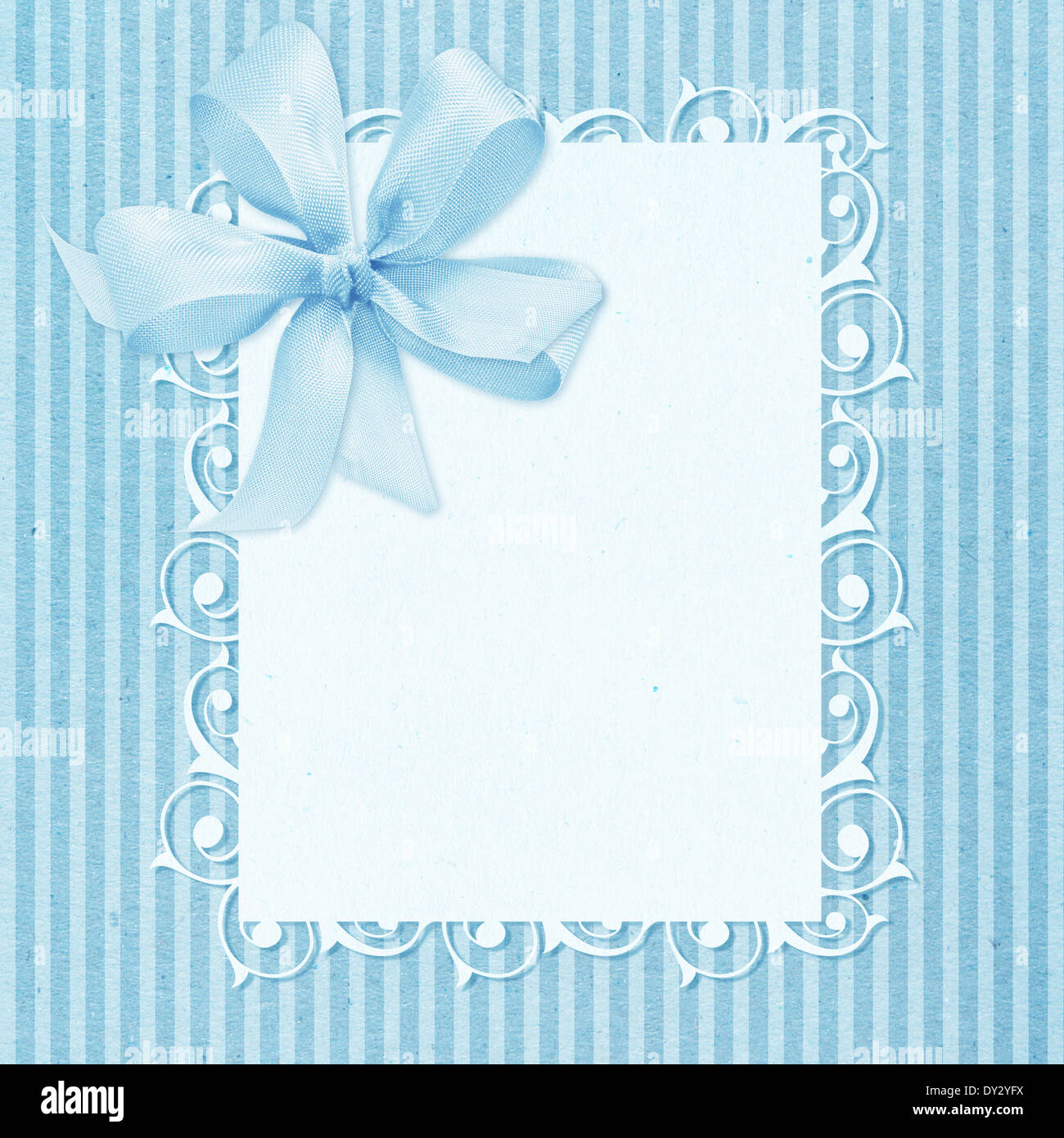 Baby boy arrival card with copy space to add text Stock Photo - Alamy