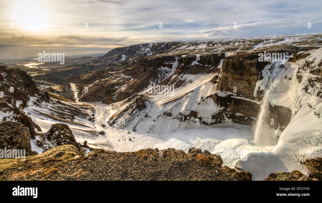 Waterfall fossa river fossa iceland hi-res stock photography and images ...