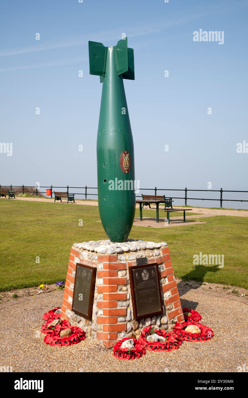 Royal Engineers bomb disposal memorial, Mundesley, Norfolk, England ...
