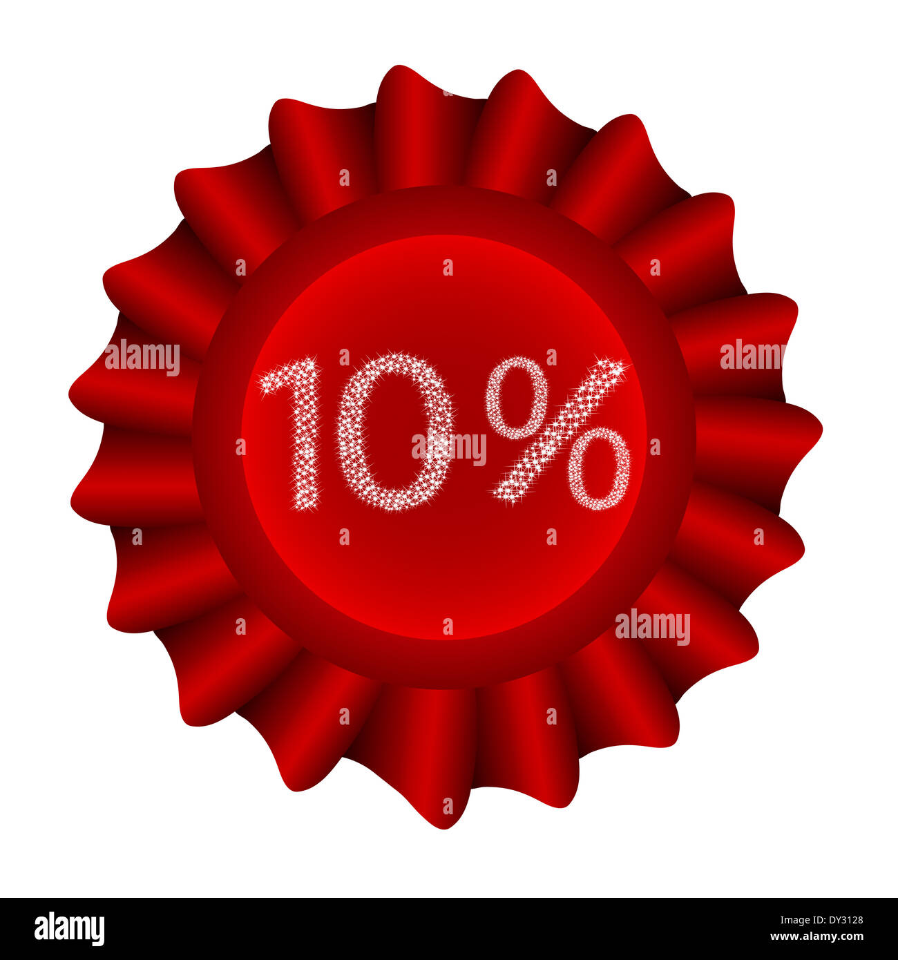 Red Vector Label-10 Stock Photo - Alamy