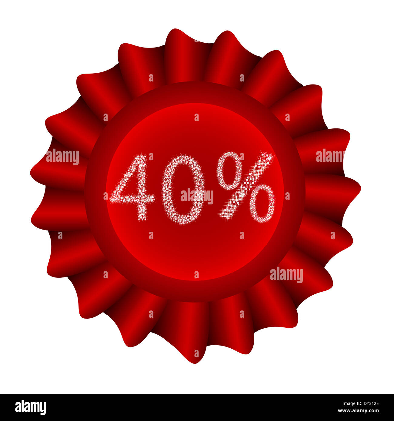 Red Vector Label-40 Stock Photo - Alamy