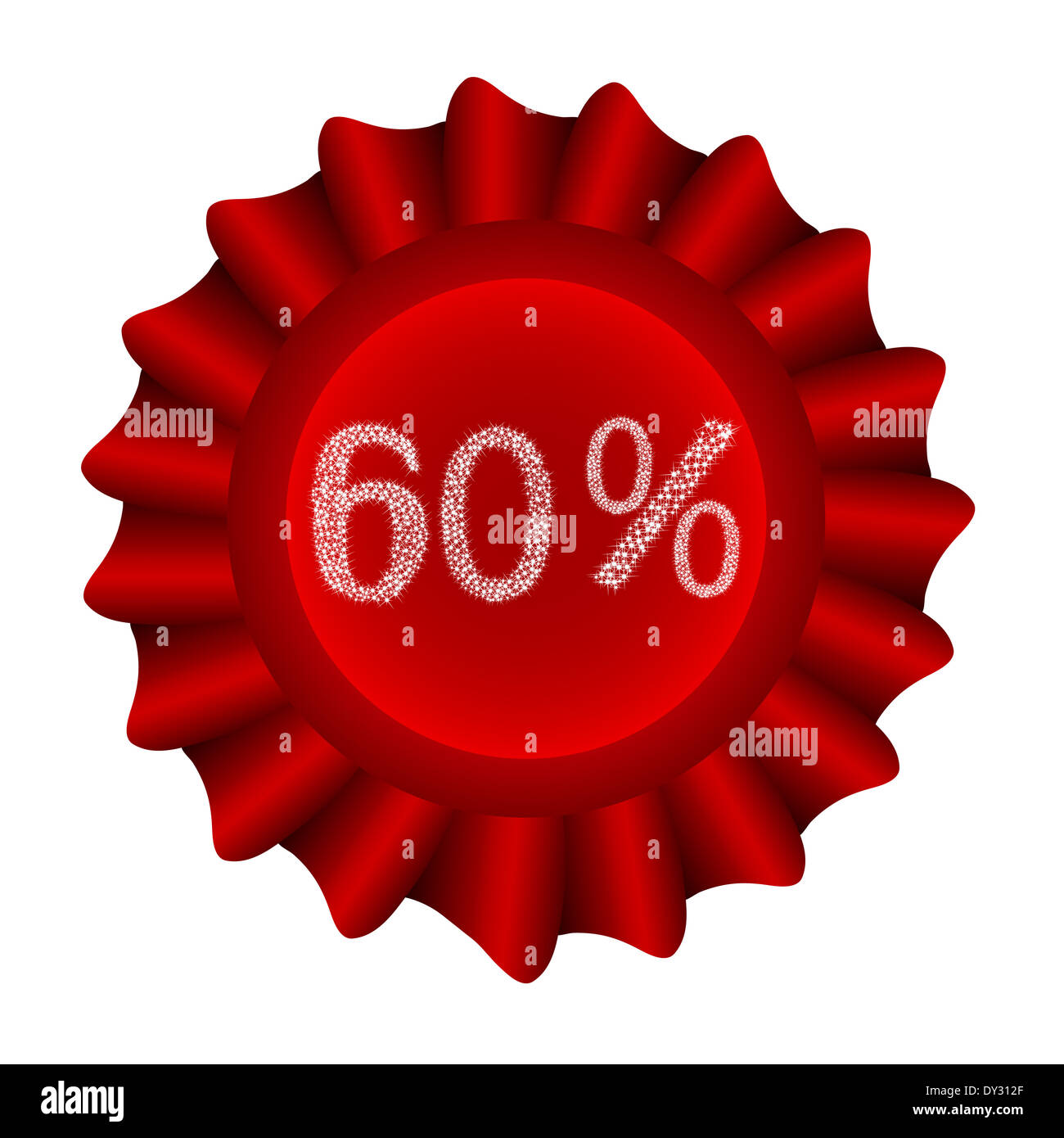 Red Vector Label-60 Stock Photo - Alamy