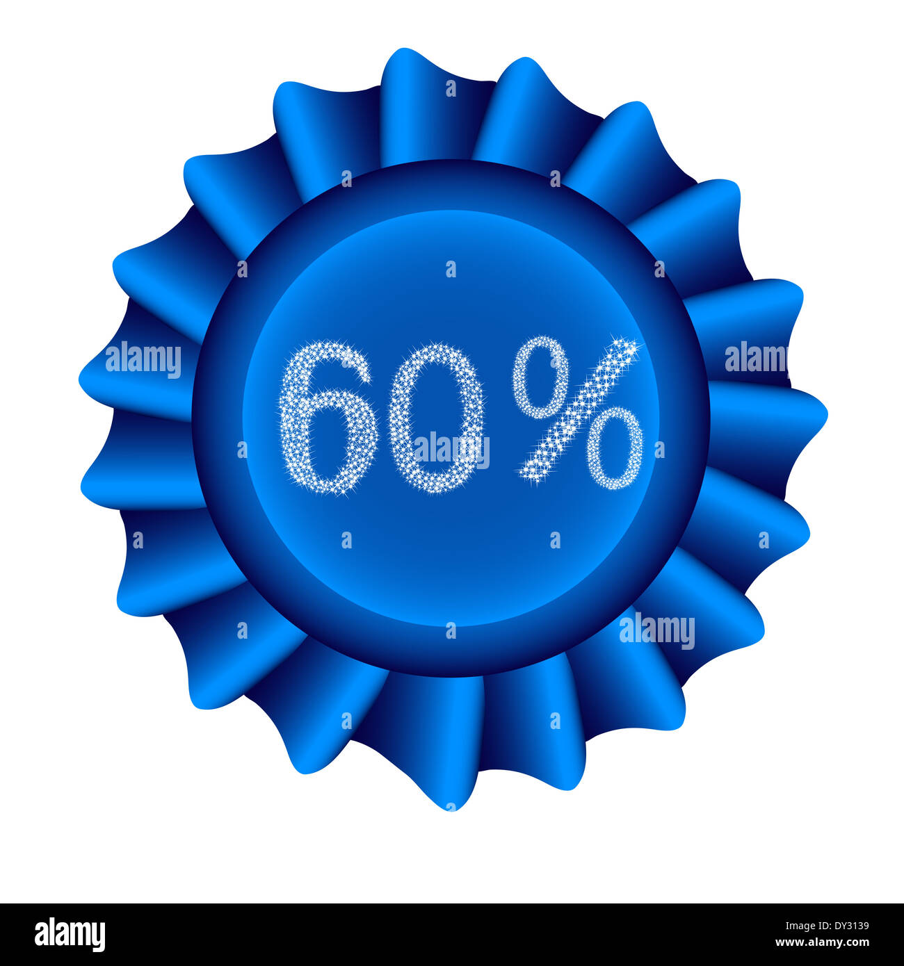 Blue Vector Label-60 Stock Photo - Alamy