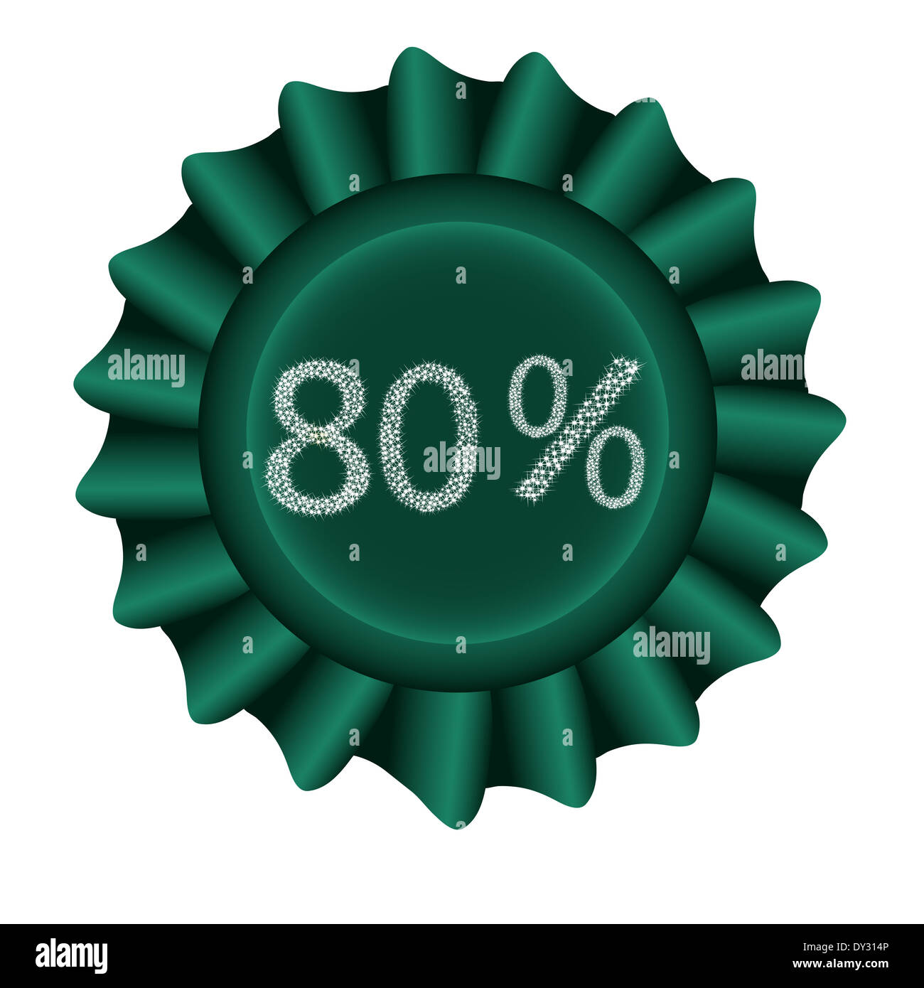 Green Vector Label - 80 Stock Photo - Alamy