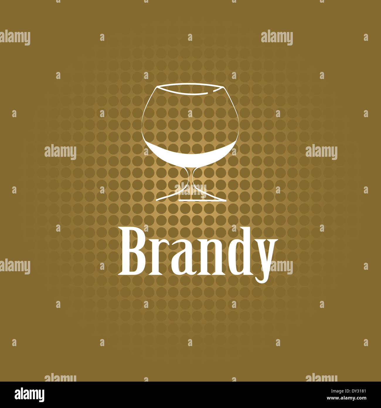brandy glass design menu background. Vector Stock Photo - Alamy