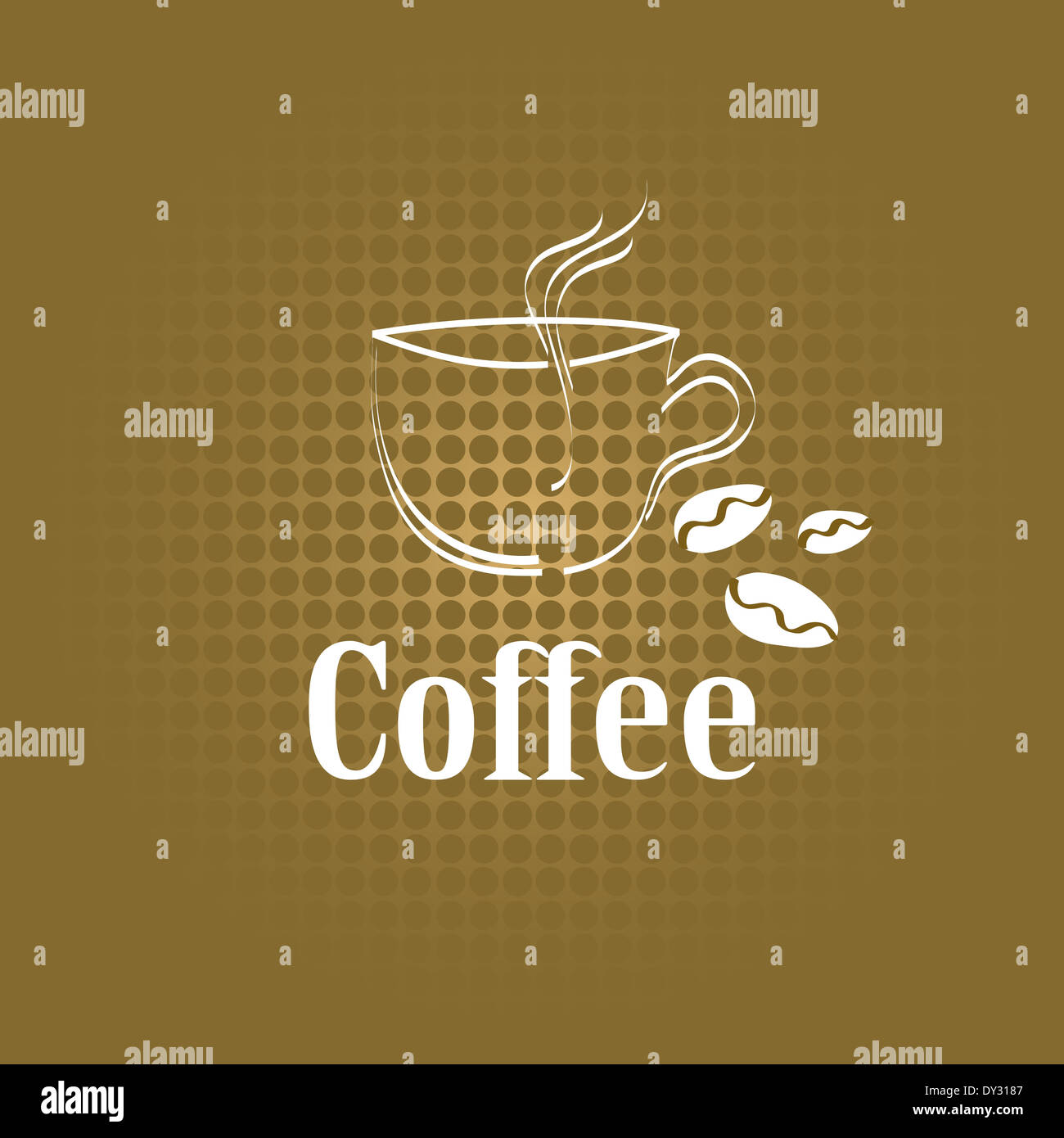 coffee cup label concept menu. Vector Stock Photo - Alamy