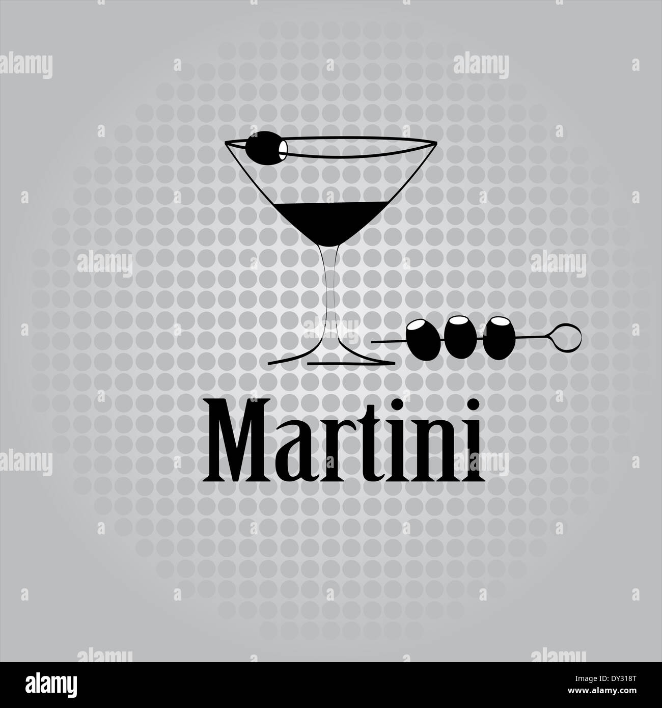 Martini glass design menu background. Vector Stock Photo - Alamy