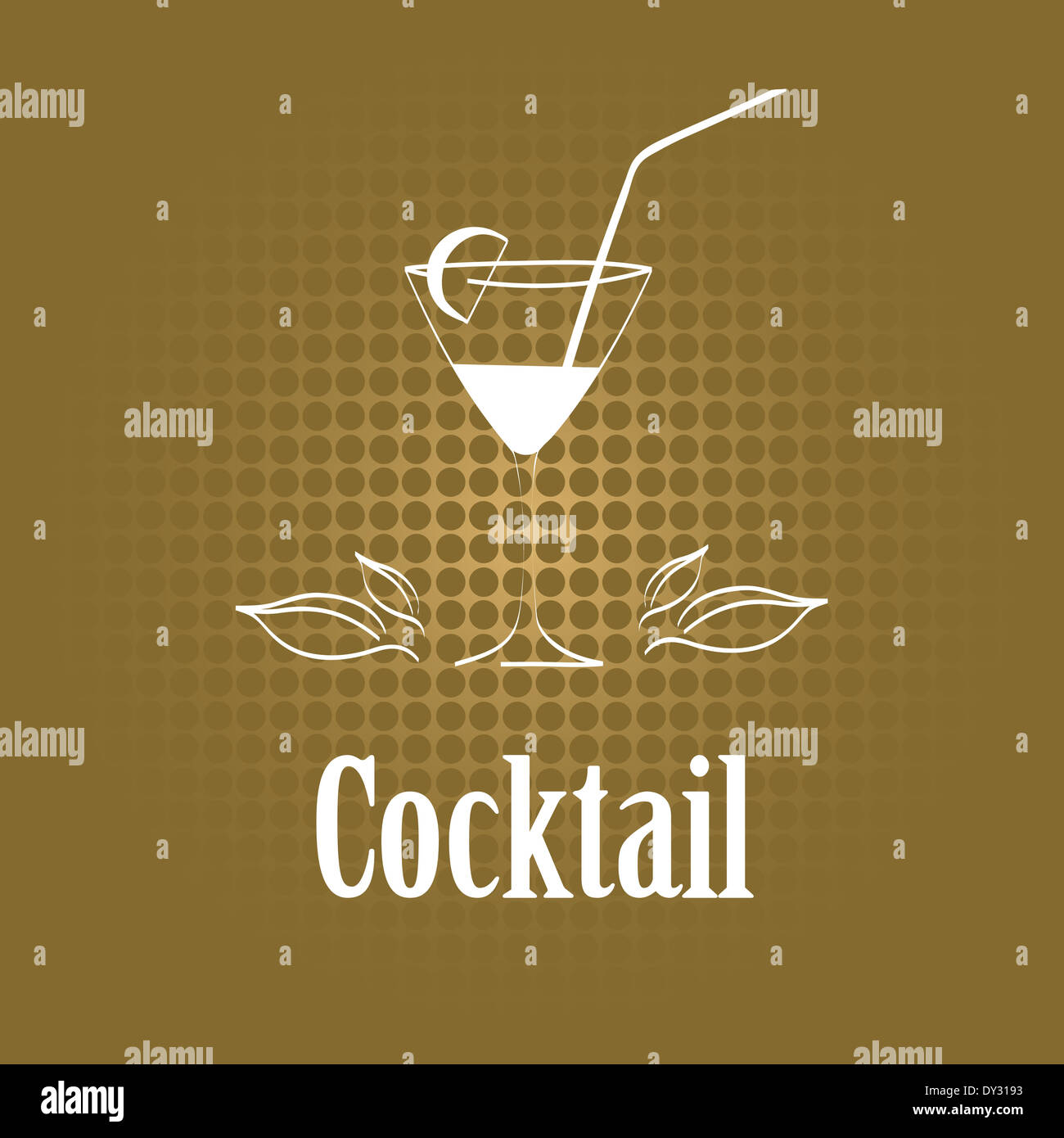 cocktail glass design menu background. Vector Stock Photo - Alamy
