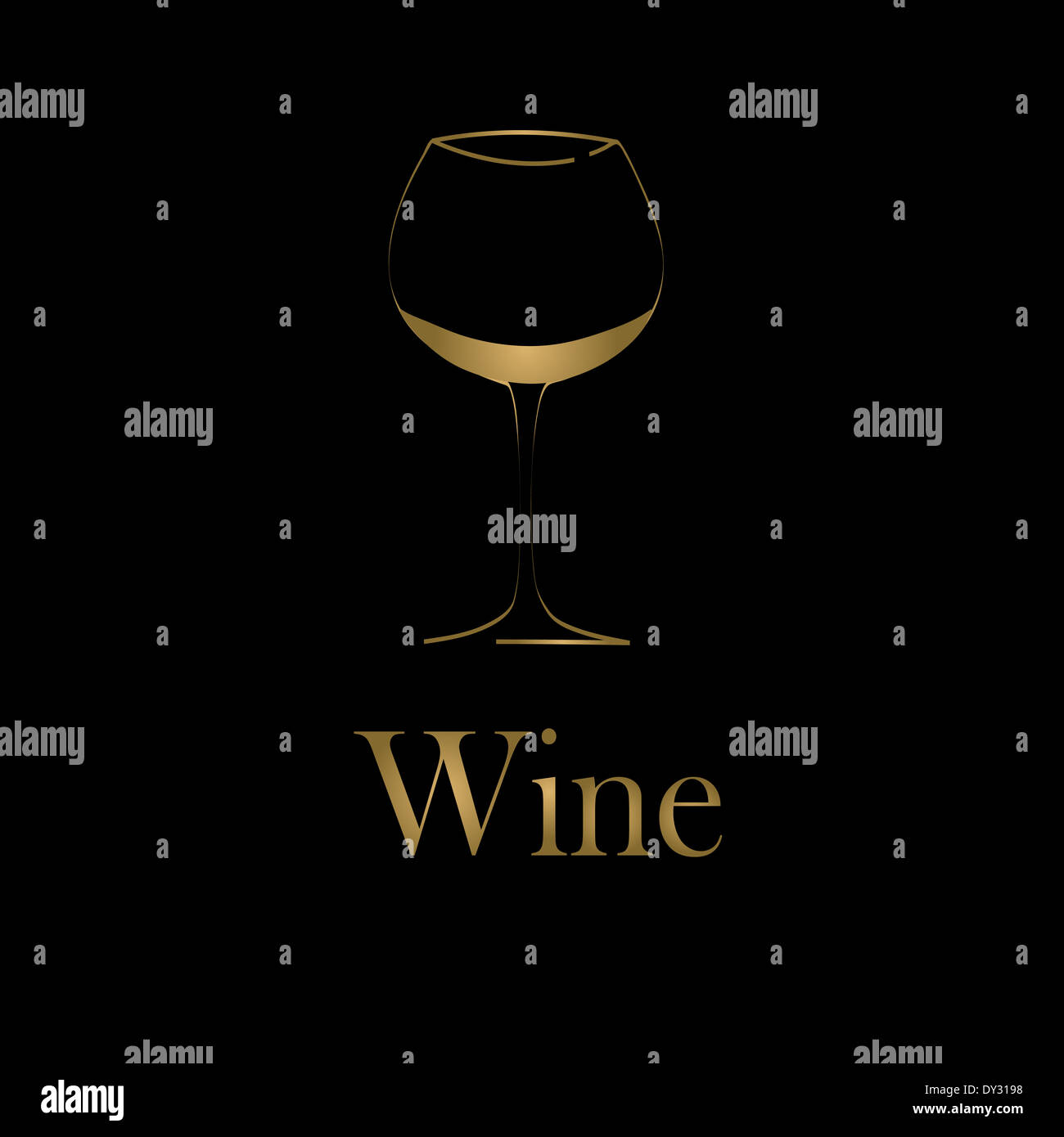 wine glass concept menu design Stock Photo - Alamy