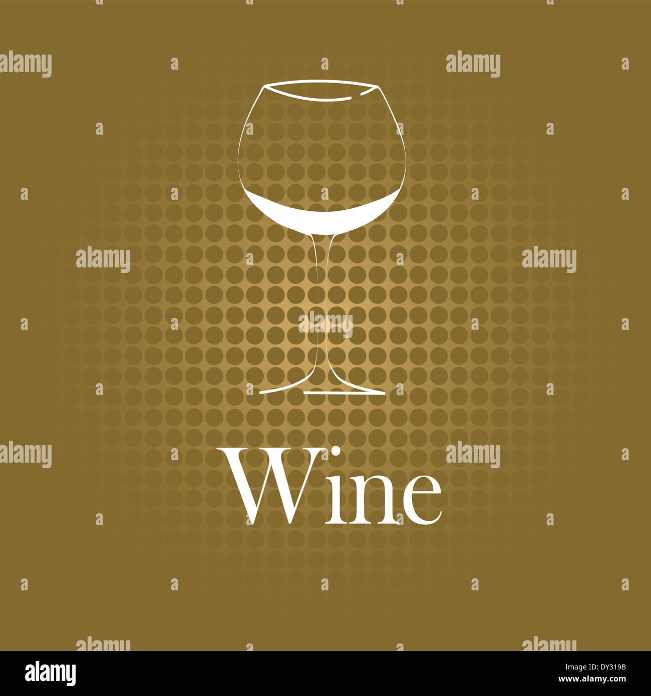 wine glass concept menu design Stock Photo - Alamy