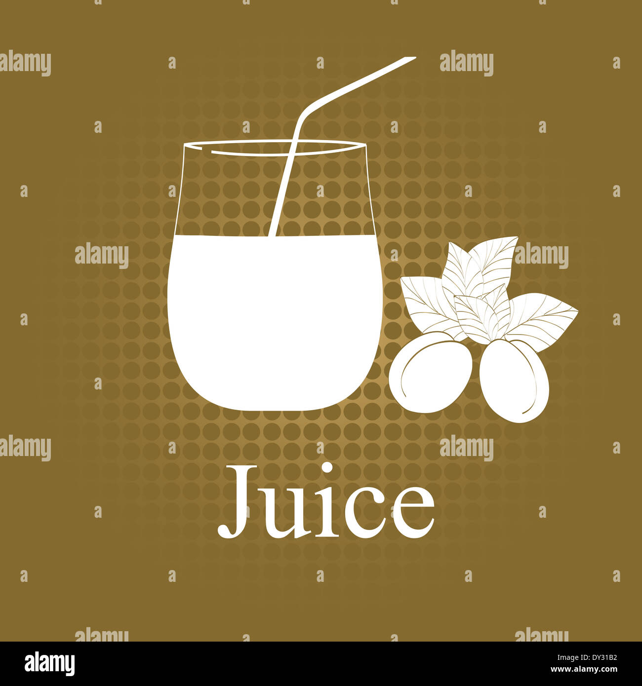 Fruit juice symbols - vector illustration Stock Photo - Alamy