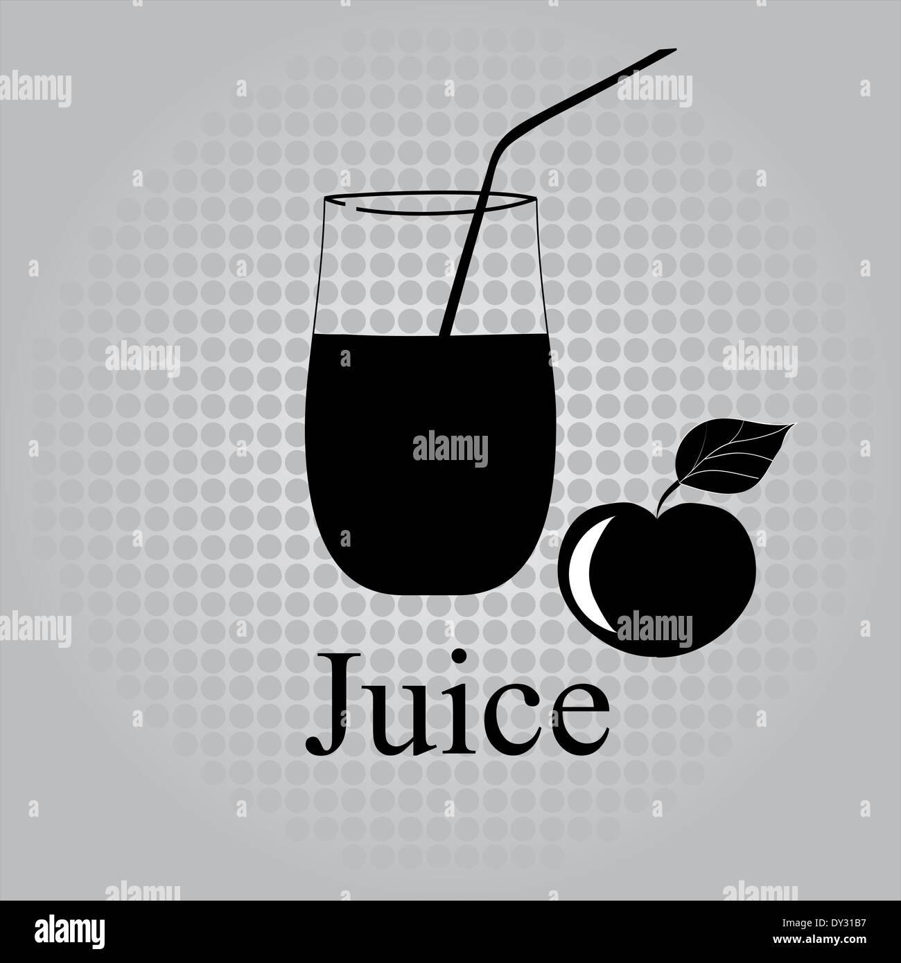 Fruit juice symbols - vector illustration Stock Photo - Alamy