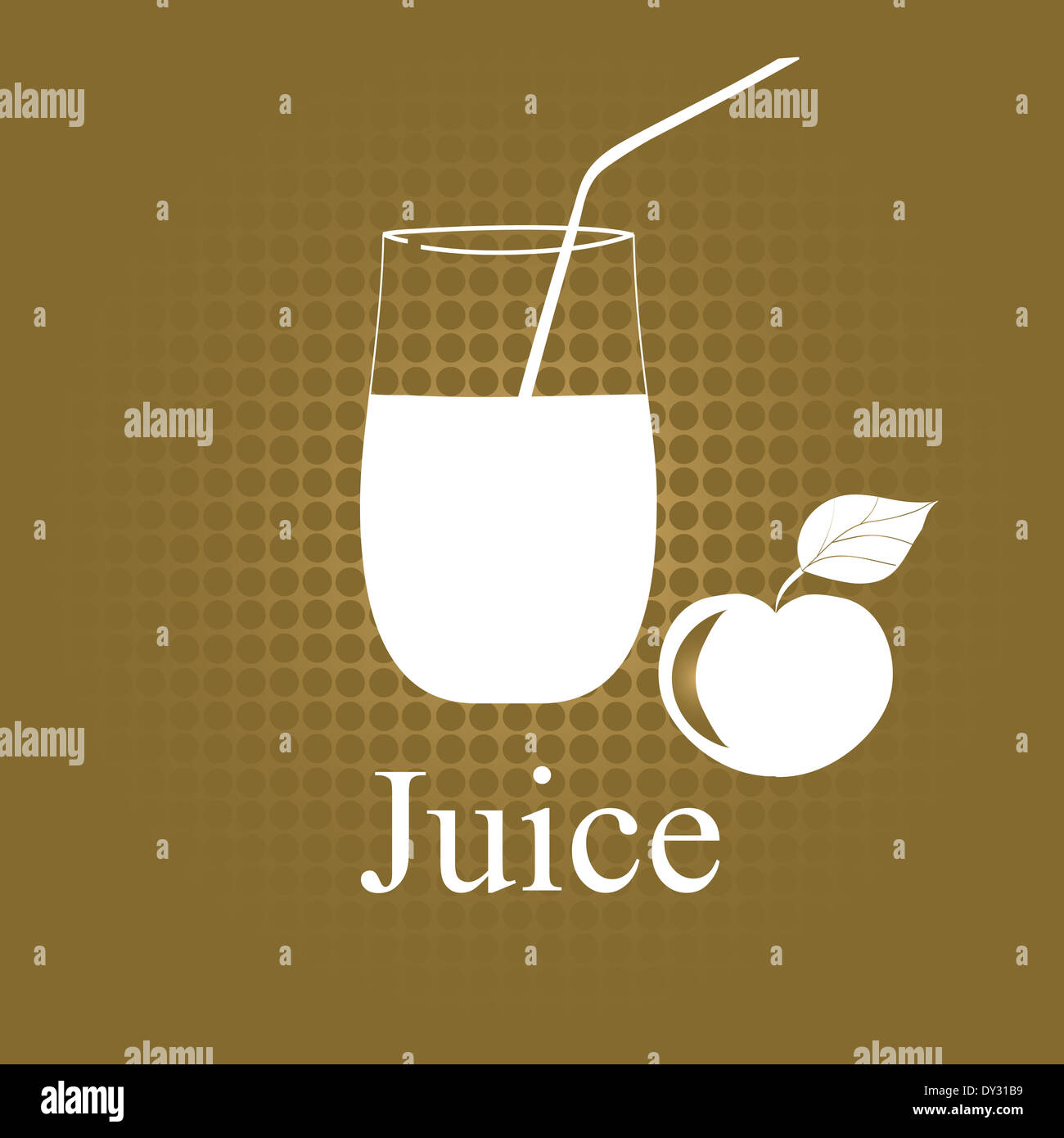 Fruit juice symbols - vector illustration Stock Photo - Alamy