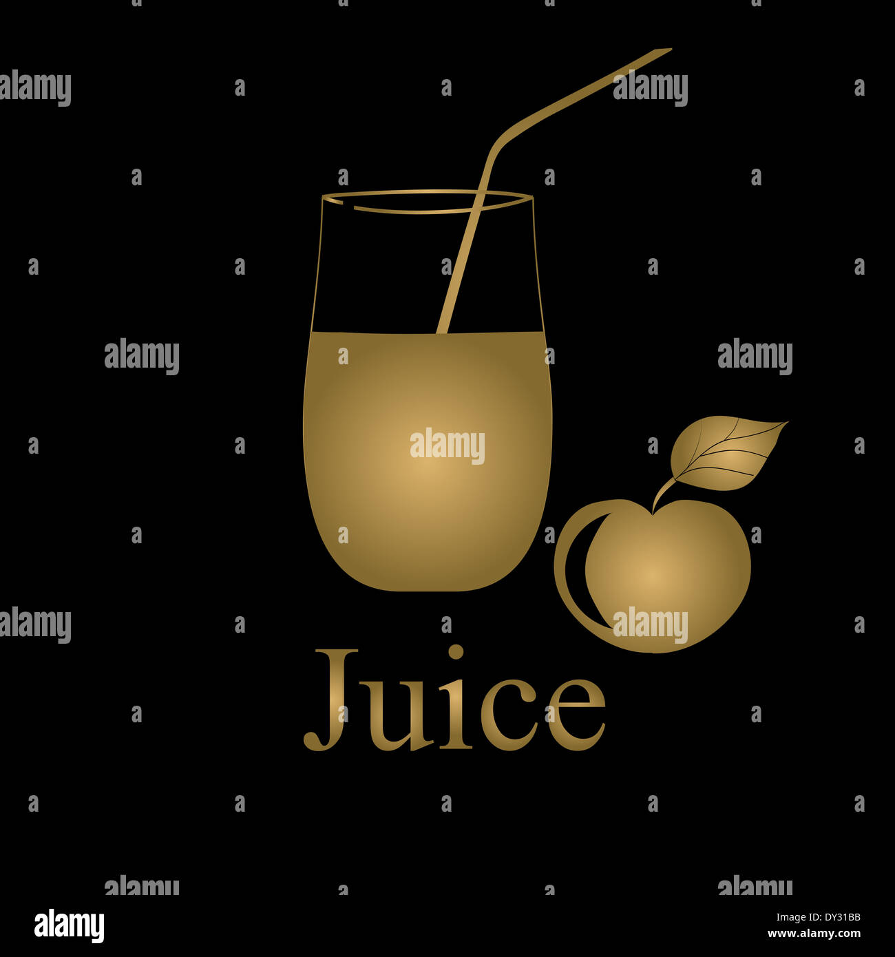 Fruit juice symbols - vector illustration Stock Photo - Alamy