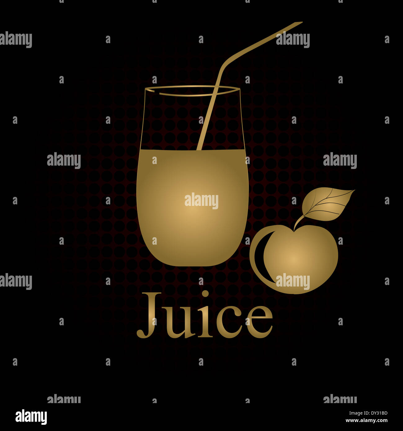 Fruit juice symbols - vector illustration Stock Photo - Alamy