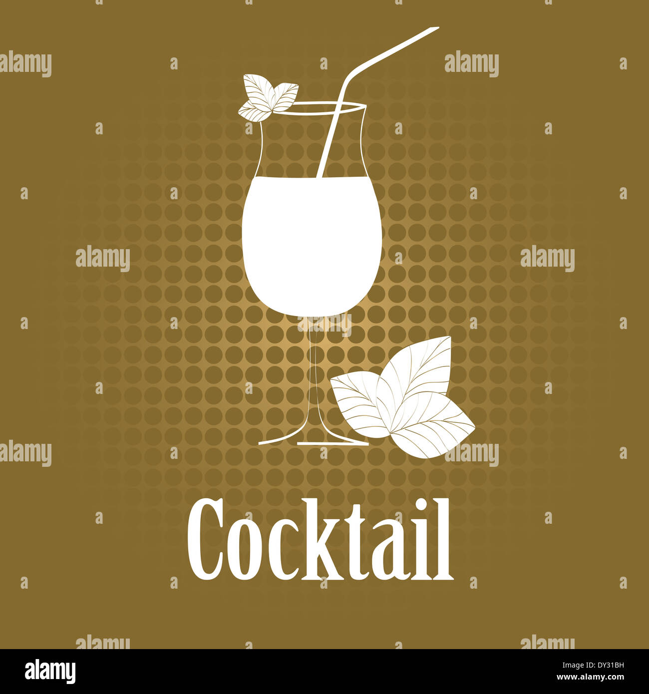 cocktail glass design menu background. Vector Stock Photo - Alamy