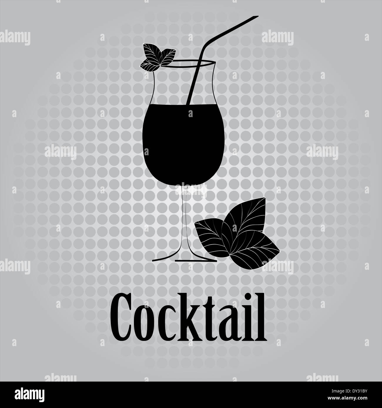cocktail glass design menu background. Vector Stock Photo - Alamy