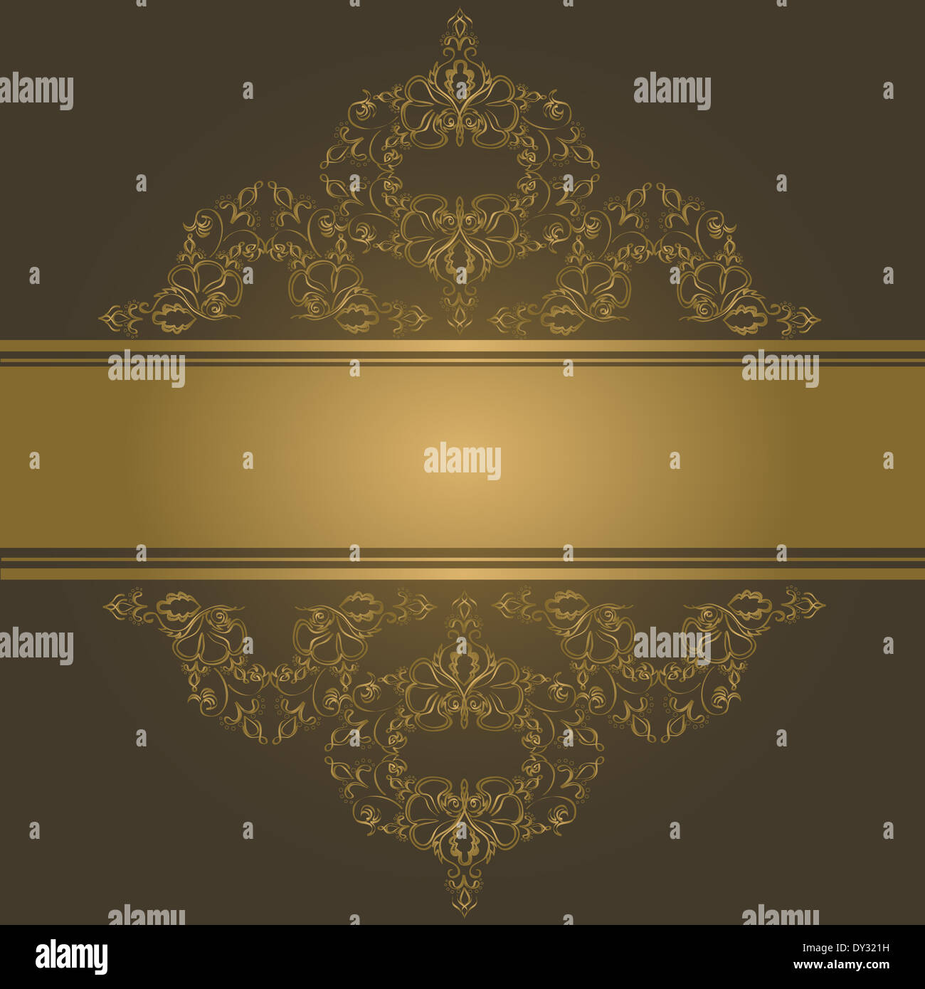 Vector seamless border in Victorian style. Element for design Stock ...