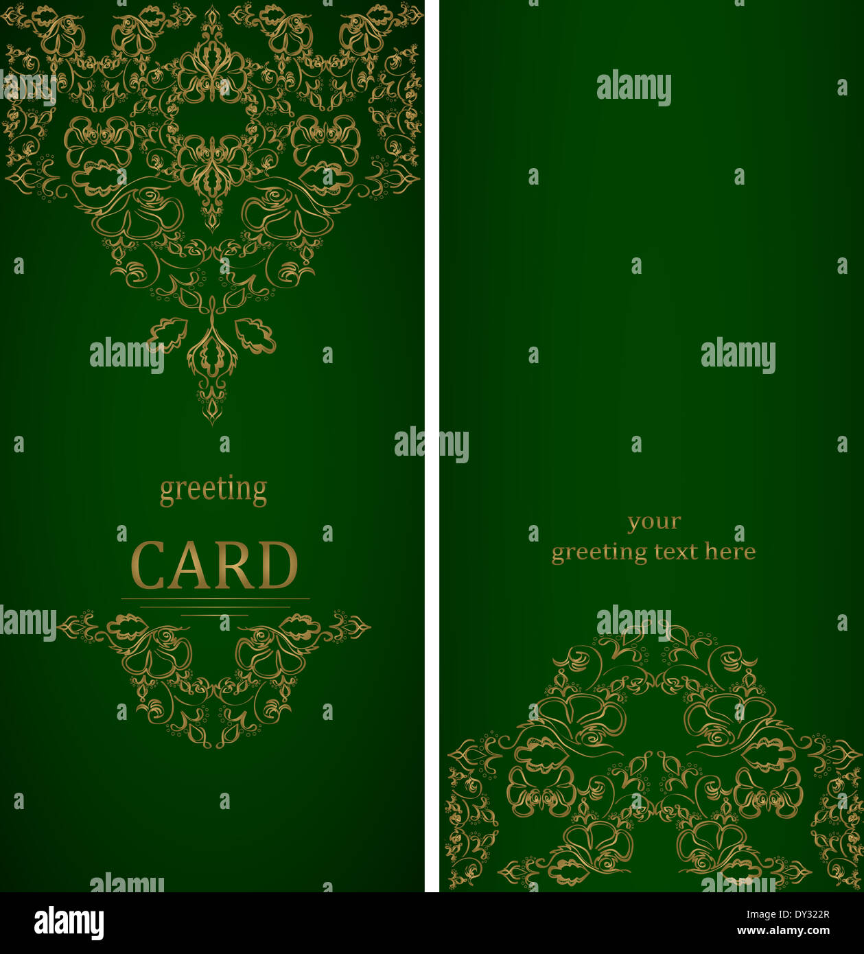 Vintage greeting cards in Victorian style Stock Photo - Alamy