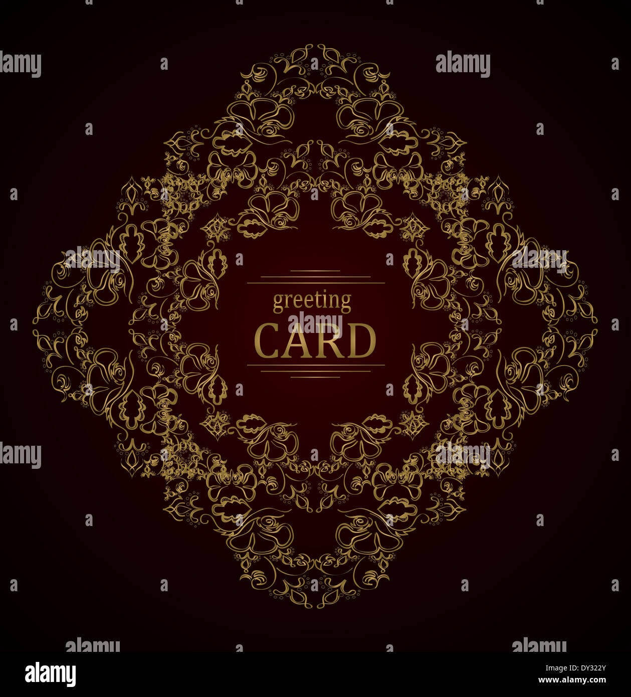 Vintage greeting cards in Victorian style Stock Photo - Alamy
